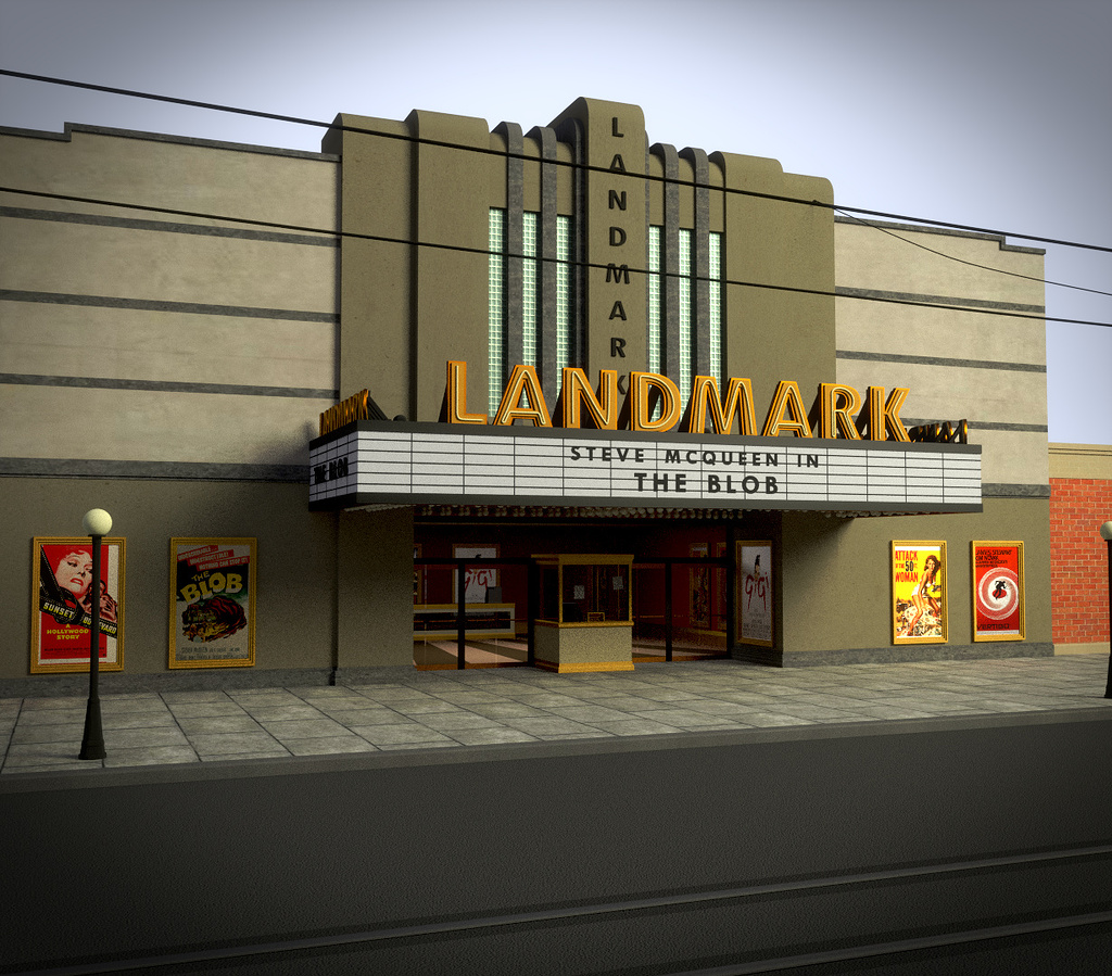 Art Deco Theater Exterior
