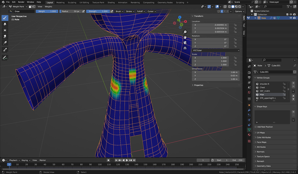 Vertex groups and weight painting issues - Animation and Rigging ...