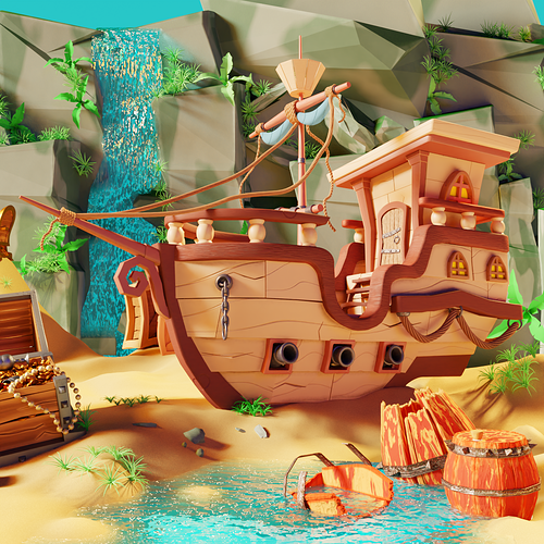 Treasure Island - Finished Projects - Blender Artists Community