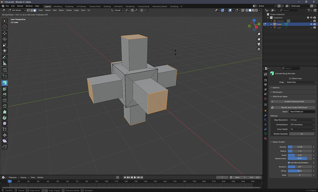 Offset Extrude on individual Faces in Blender - Modeling - Blender ...