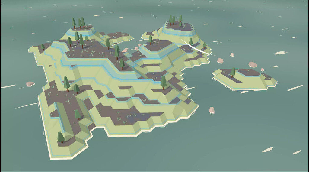 Low-poly procedural terrain generator in geometry nodes - Modeling ...