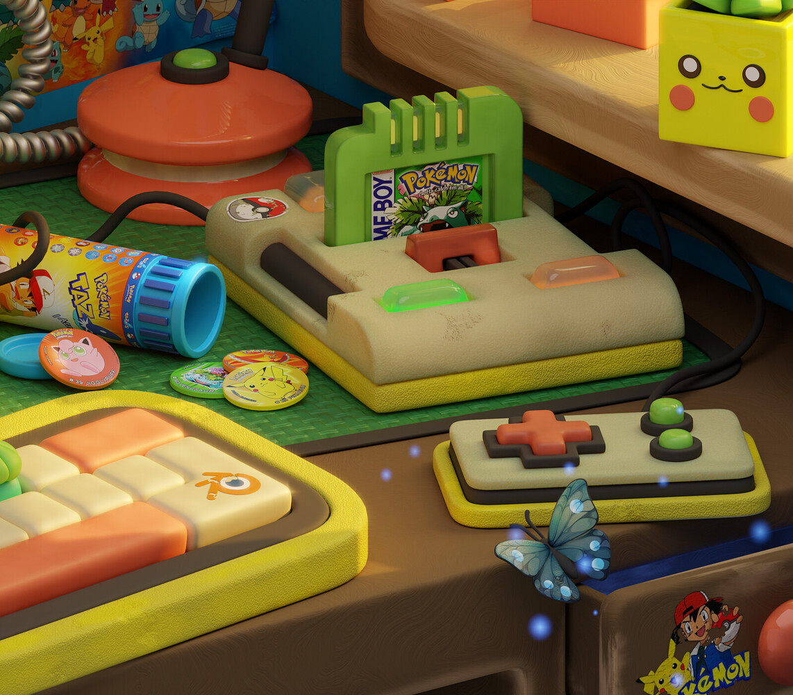 Pokémon-themed room - Finished Projects - Blender Artists Community