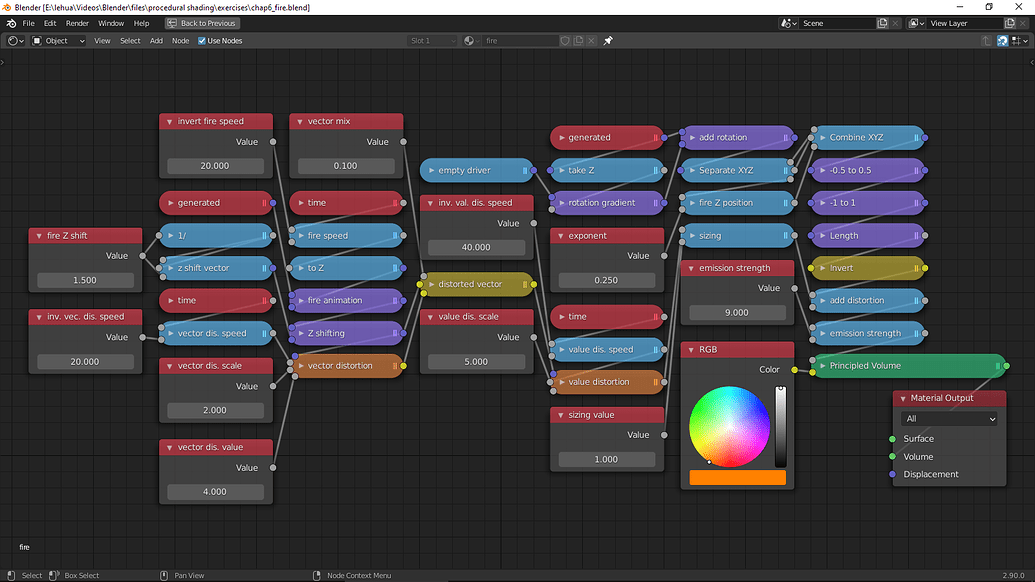 Simple Volumetric Fire (animated, .blend file included) - Blender Tests ...