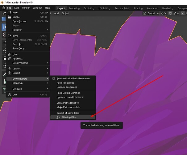 Find Missing Files in import? - Materials and Textures - Blender ...
