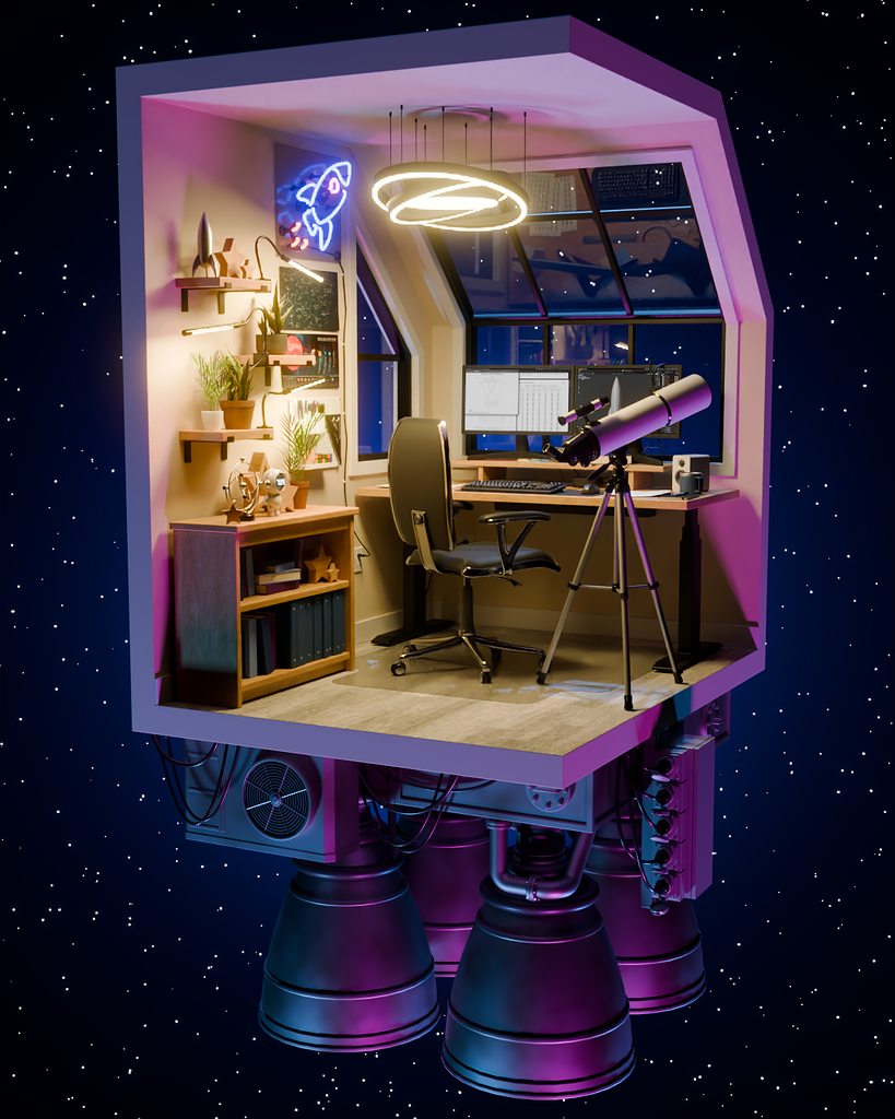 Space Office - Finished Projects - Blender Artists Community