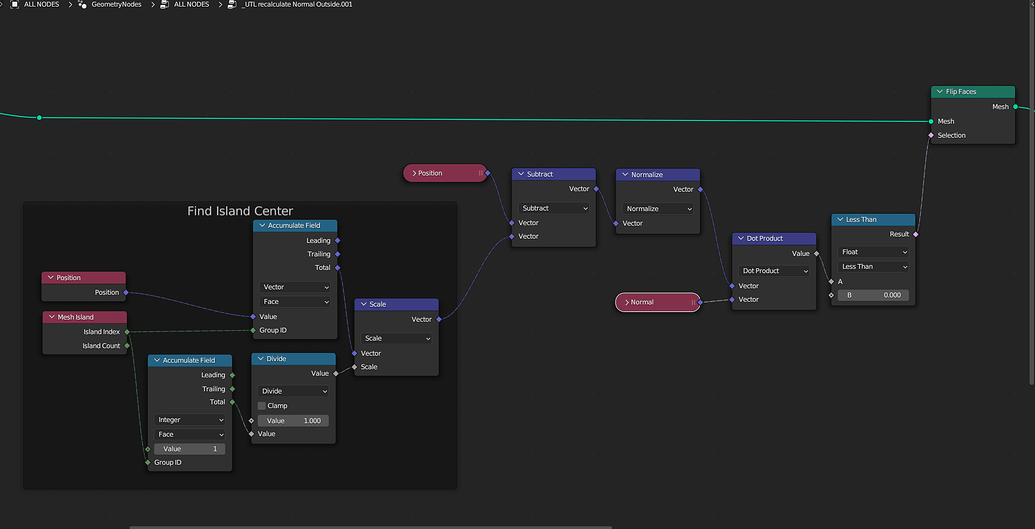 Geometry Nodes - Recalculate mesh normals - Modeling - Blender Artists ...