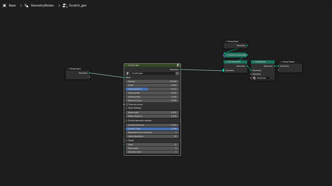 Scratch texture generator (geometry nodes) - Tutorials, Tips and Tricks ...