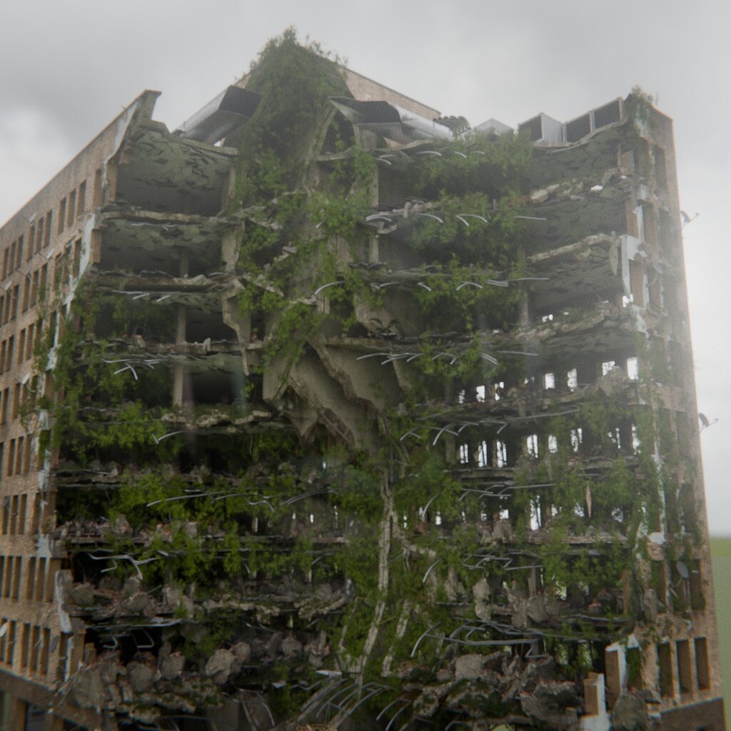 Procedural Building and Destruction Generator with Geometry Nodes ...