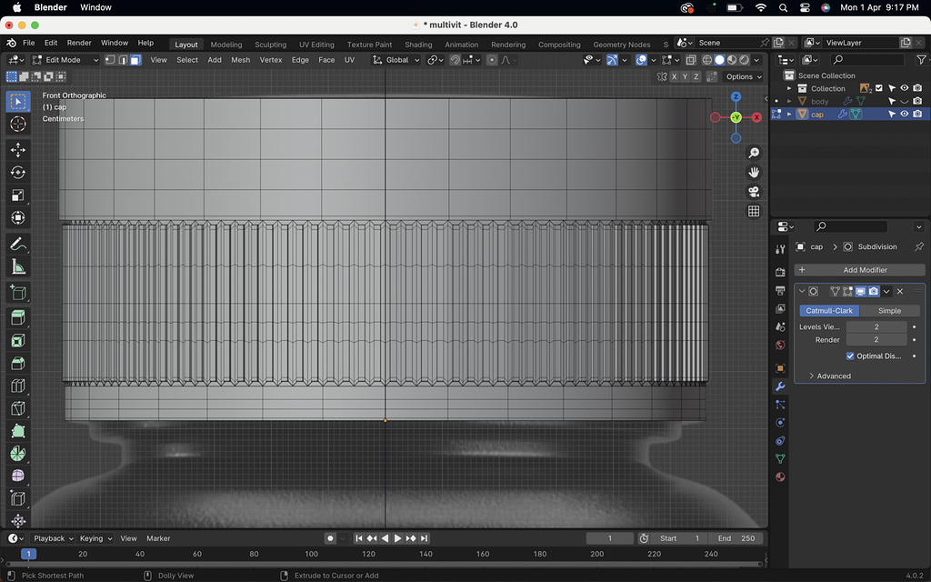 How to make a ridge in bottle cap? - Modeling - Blender Artists Community