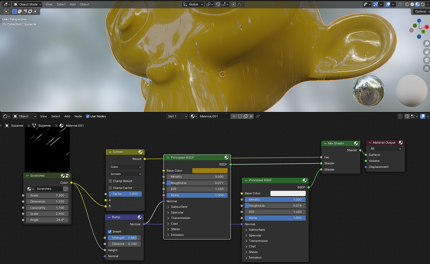 Procedural scratches - Materials and Textures - Blender Artists Community