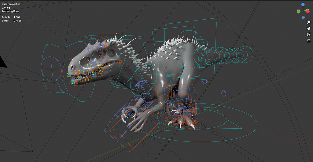 It's been aswesome rigging this dino - Animations - Blender Artists ...
