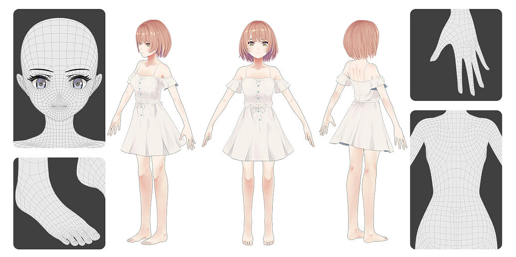 Anime Female Base Mesh Age Kit - Finished Projects - Blender Artists ...