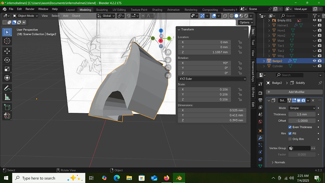 Solidify modifier thickness for 3d printing - Basics & Interface ...