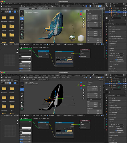 Shading materials not showing in the material and render preview ...
