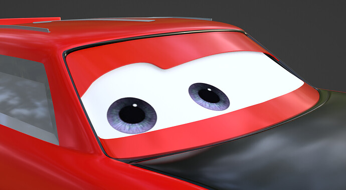 Want to make an eye rig for your anthropomorphic car model? No problem ...