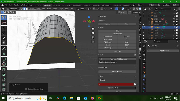 Non-manifold/Intersecting faces - Basics & Interface - Blender Artists ...