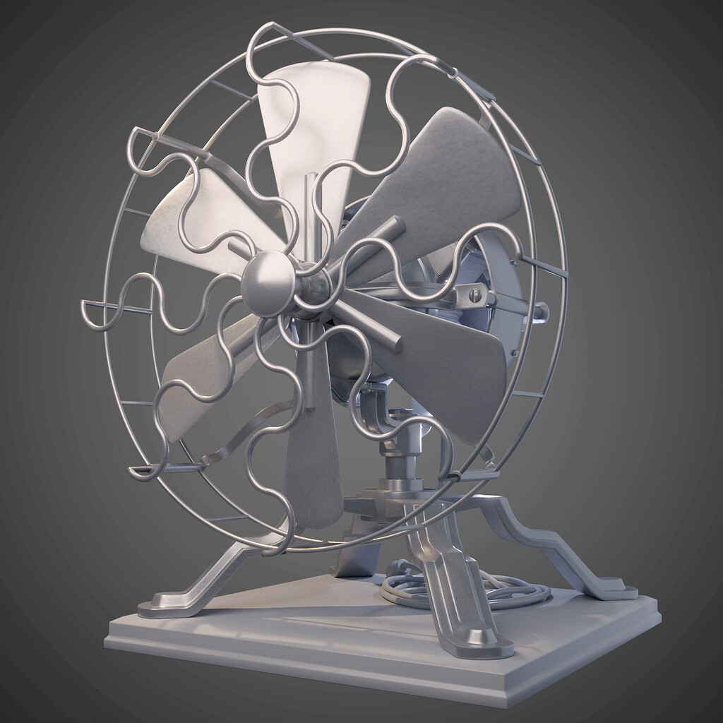 Antique fan - Works in Progress - Blender Artists Community