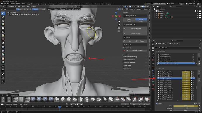Edit CC3+ Facial Expressions in Blender (for CC4) - Tutorials, Tips and ...