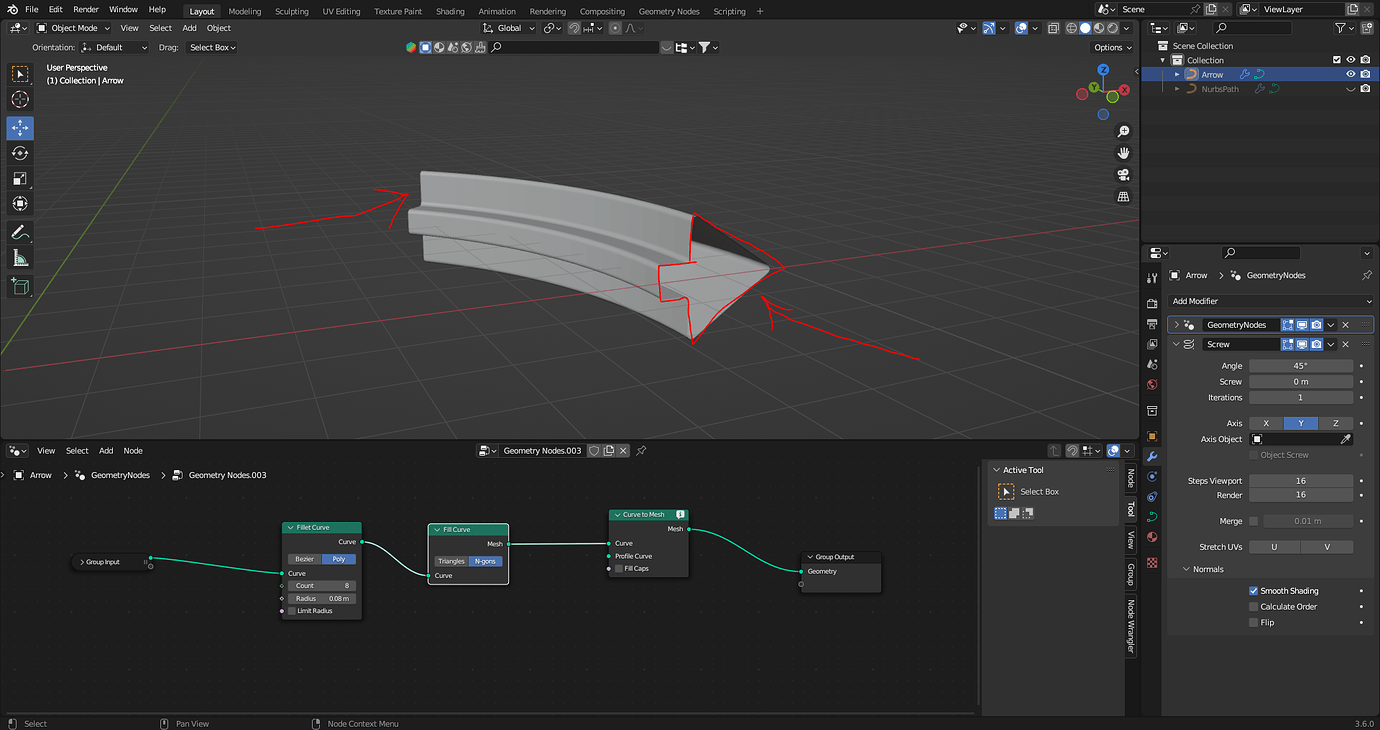 How to make procedural caps in Screw modifier - Modeling - Blender ...
