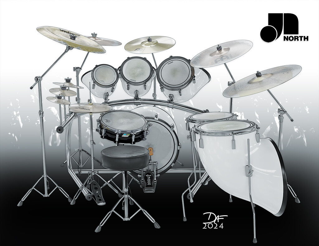 70s Nostalgia: North Drums - Finished Projects - Blender Artists Community