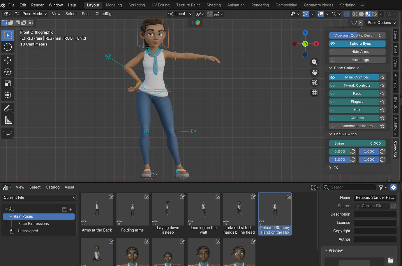 Older Pose Assets no longer restore FK controlled parts in Blender 5.0 ...