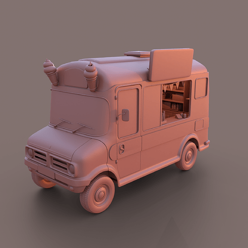 Ice Cream Van - Finished Projects - Blender Artists Community