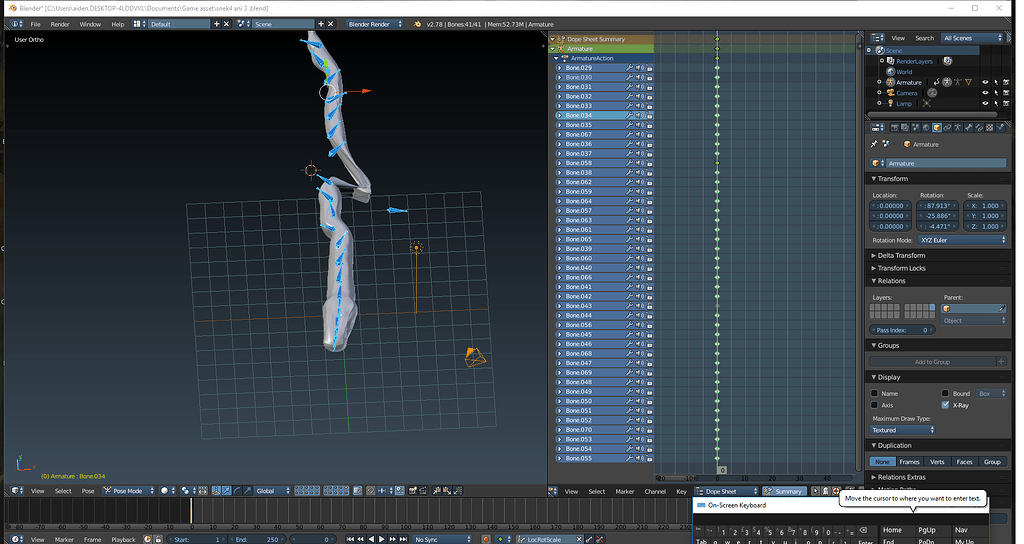 Why Do Bones Move When I Load Up The File Animation And Rigging
