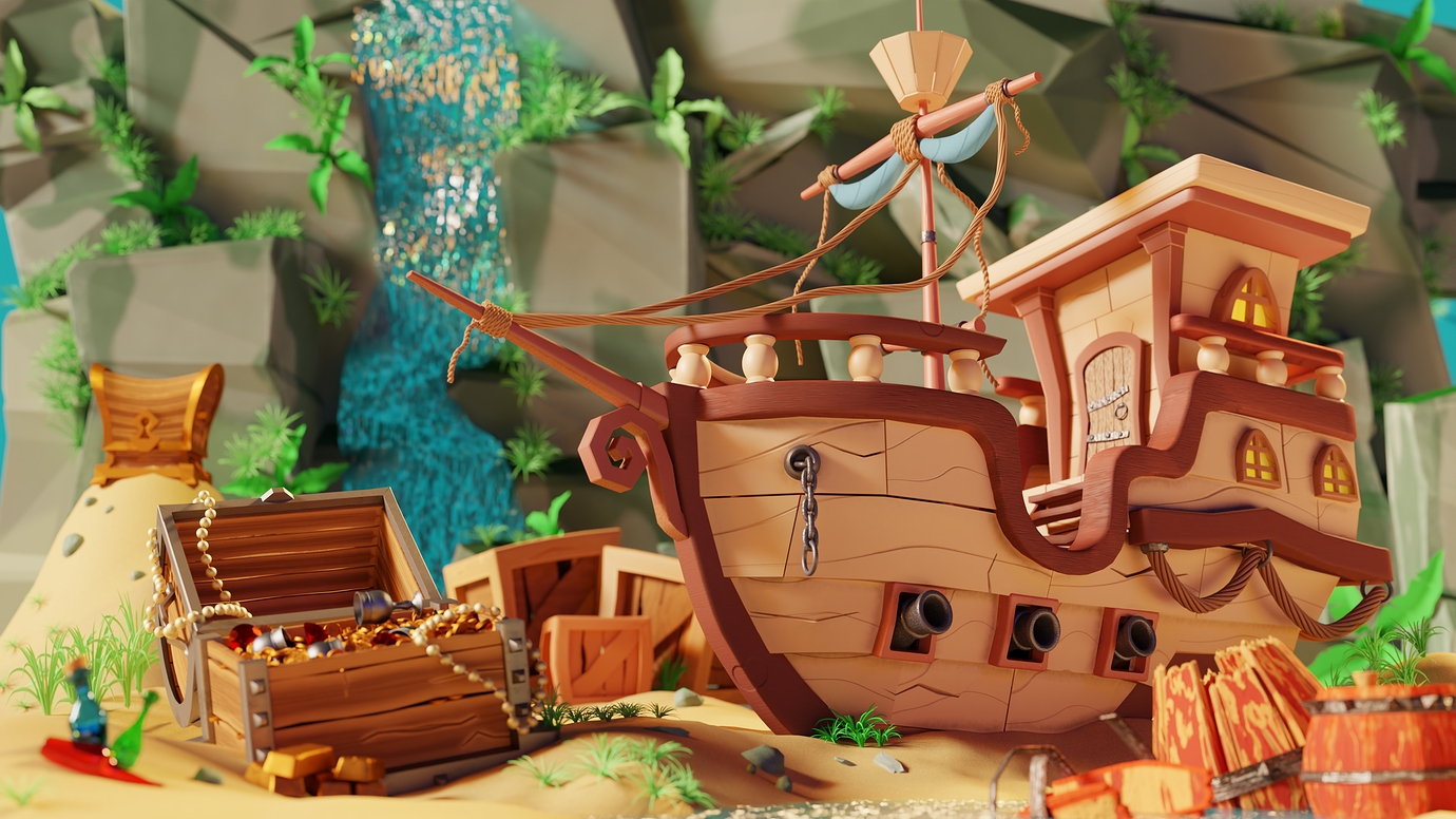 Treasure Island - Finished Projects - Blender Artists Community