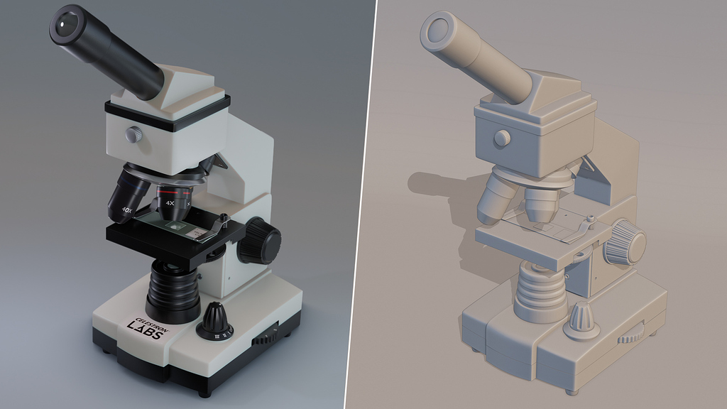 Unlabeled Compound Microscope
