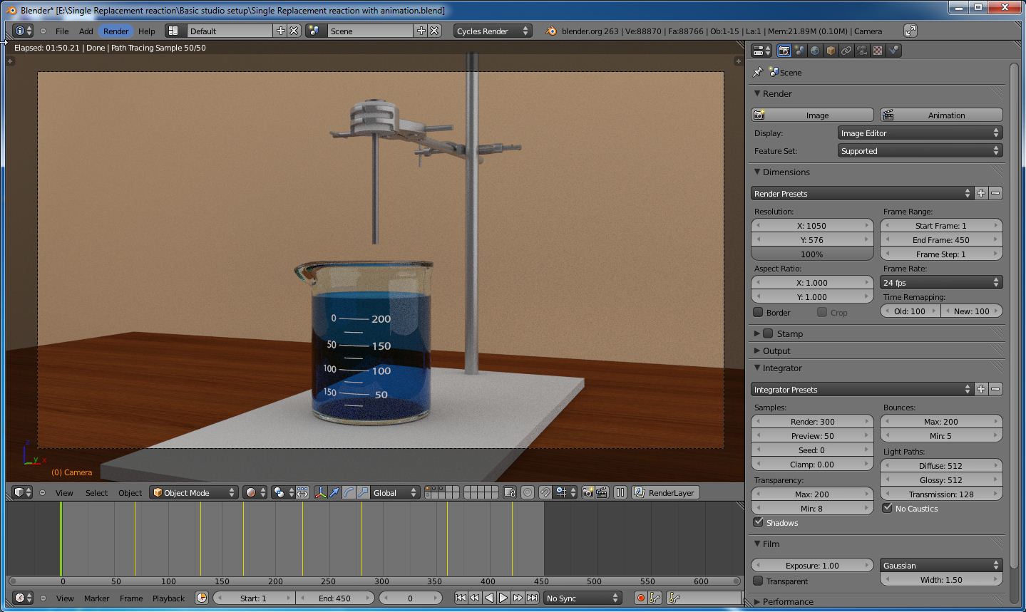 Single Replacement reaction animation - Works in Progress - Blender ...