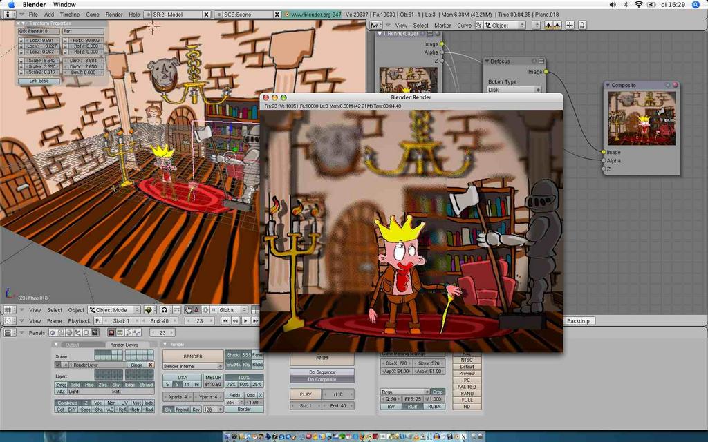 Defocus Through Texture Alpha Compositing And Post Processing 7005