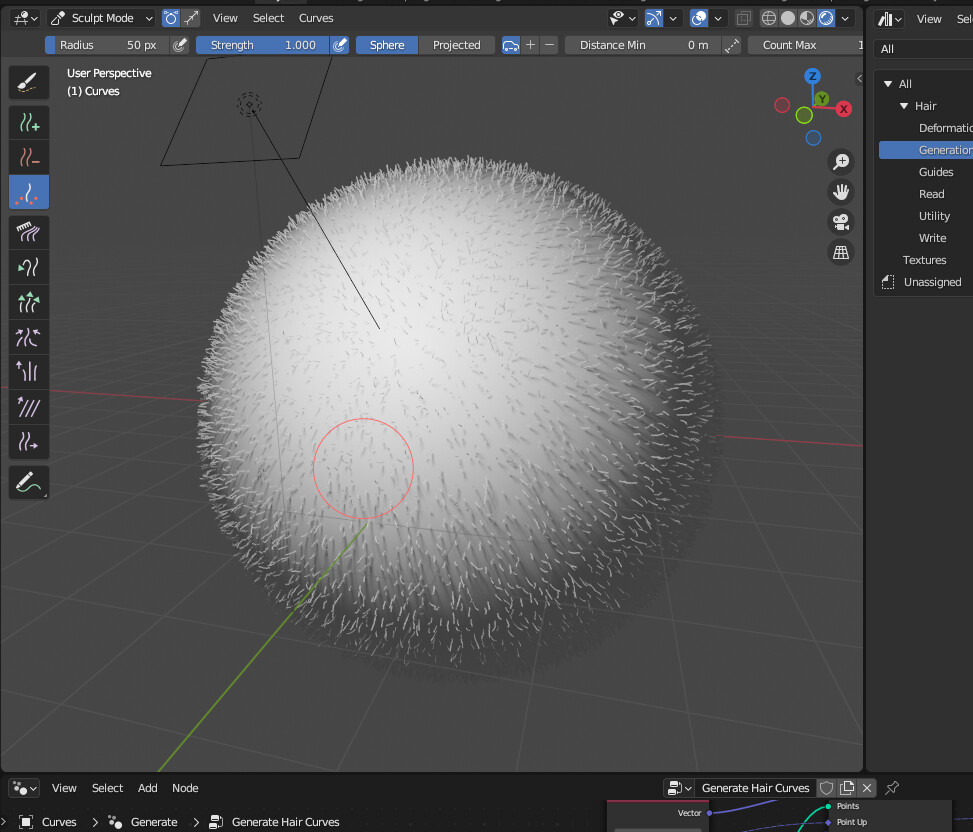 Hair 3.5 - number of curve guides - Modeling - Blender Artists Community