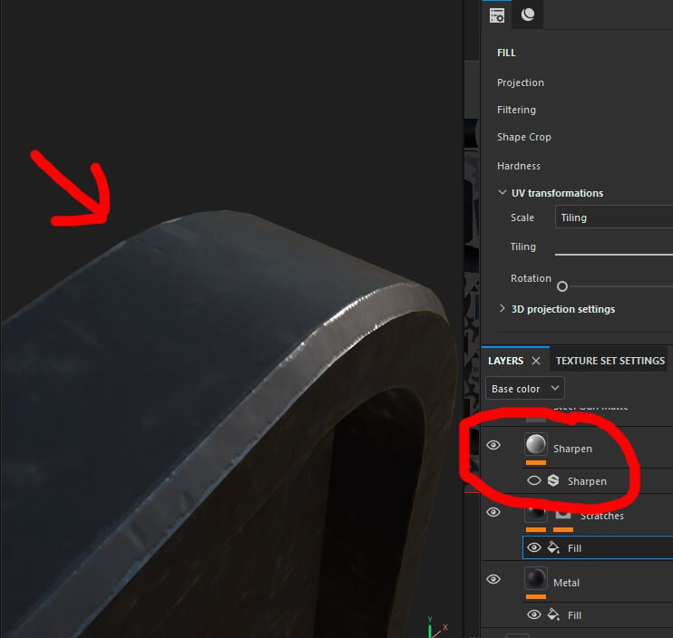 Weird white lines on UV island's edges in Substance Painter - Other ...