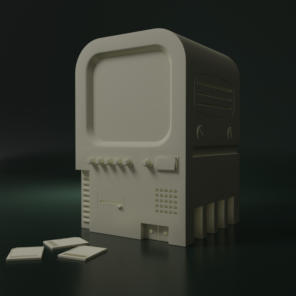Computer retro futuristic - Works in Progress - Blender Artists Community