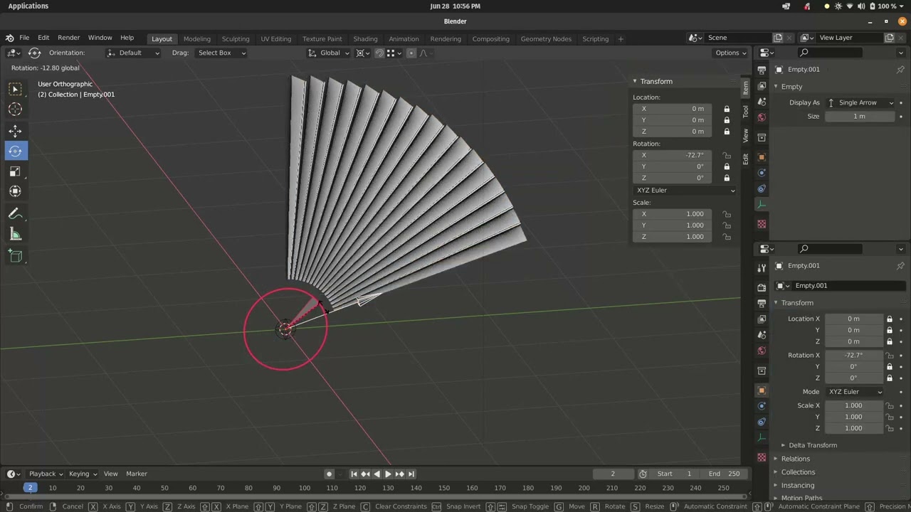 How to procedurally make an origami lamp that can also open like a fan ...