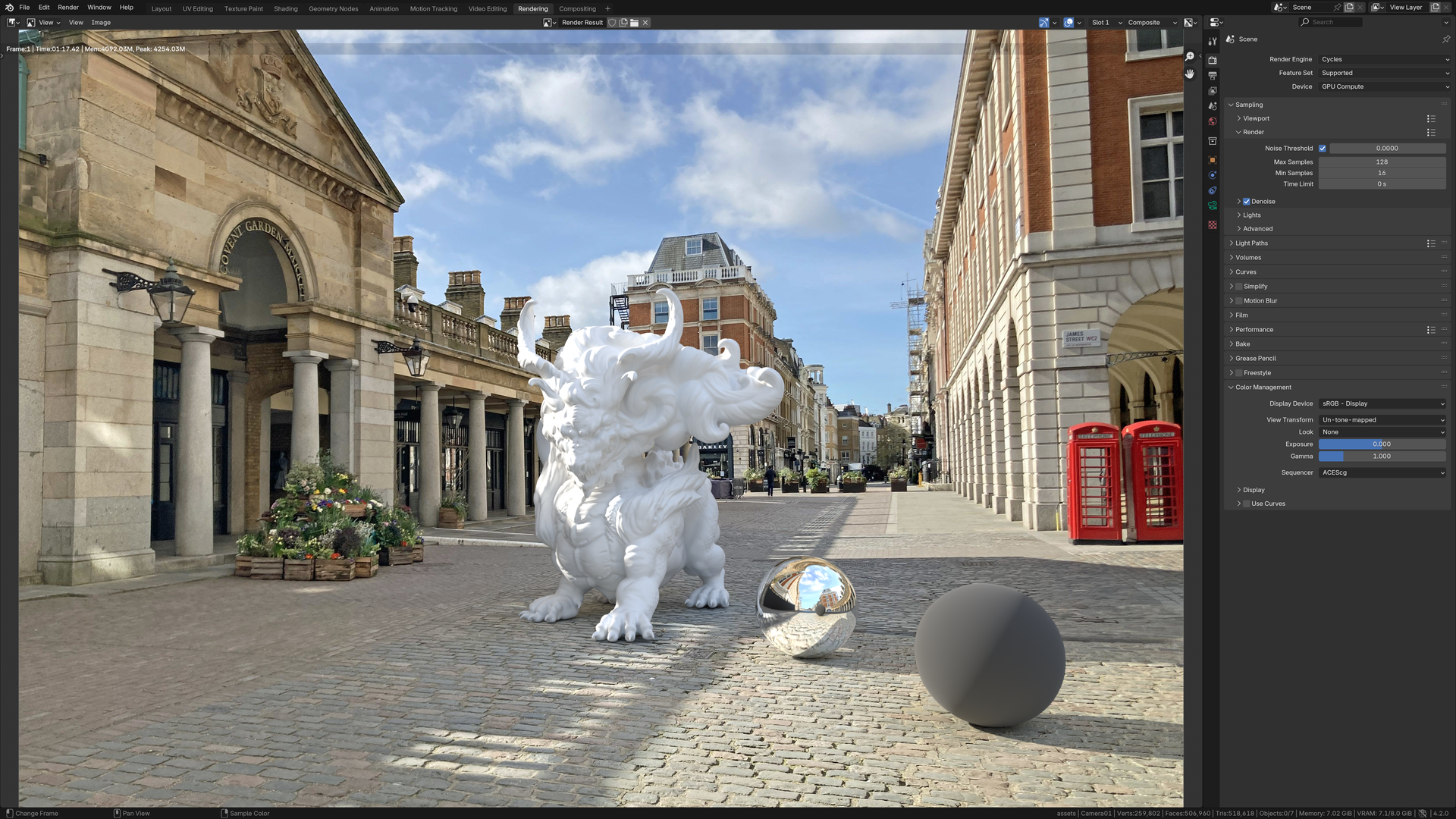 Adding a model to a background image, use light from the image ...
