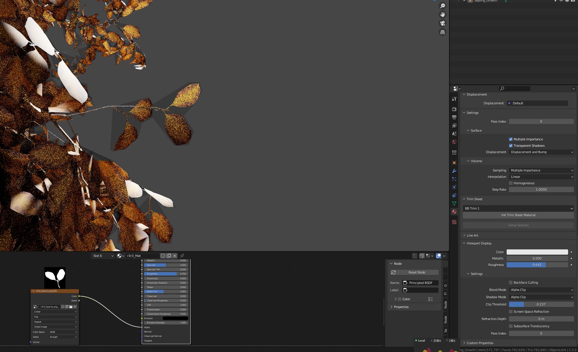 Alpha Clip Not Working In Cycles trying To Setup Leaf Texture