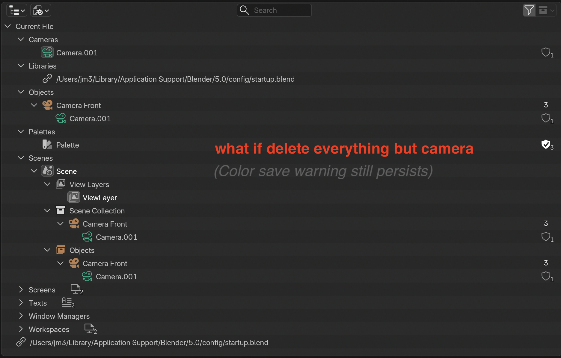 Blender 5 color warning on save — how to isolate which asset/setting ...