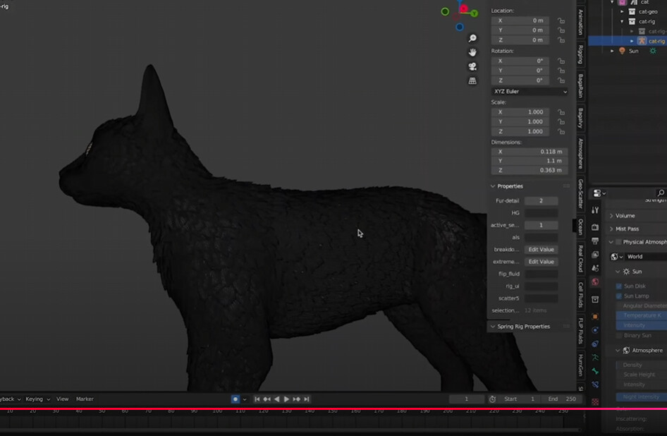 How do I make slightly realistic fur but without actual strands ...