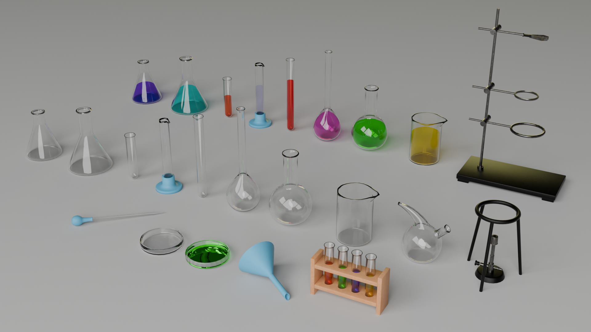 Chemical Test Tubes Bundle (game assets) - Buy Royalty Free 3D model by ...