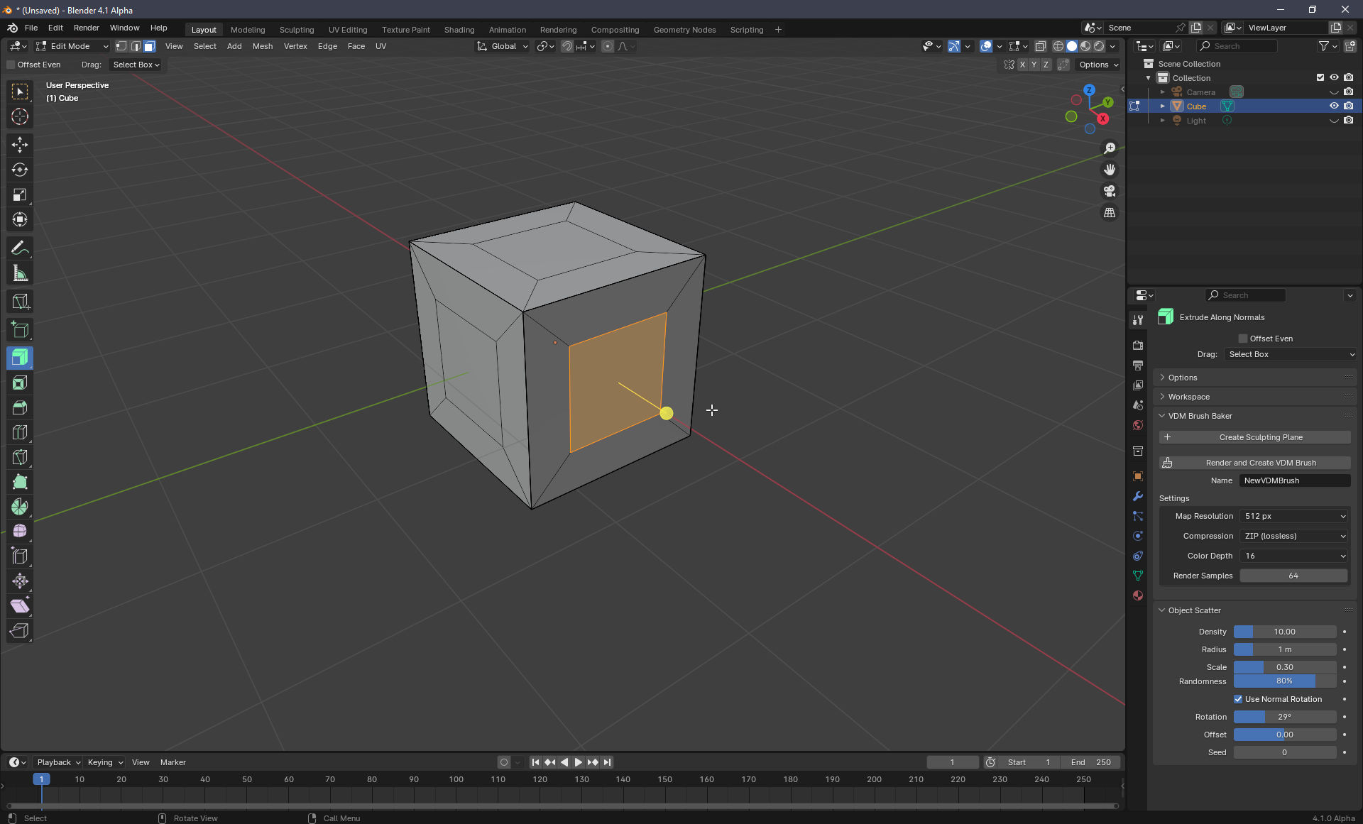 Offset Extrude on individual Faces in Blender - Modeling - Blender ...