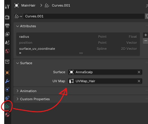 How to create a proper hair setup with custom hair curves - Modeling ...