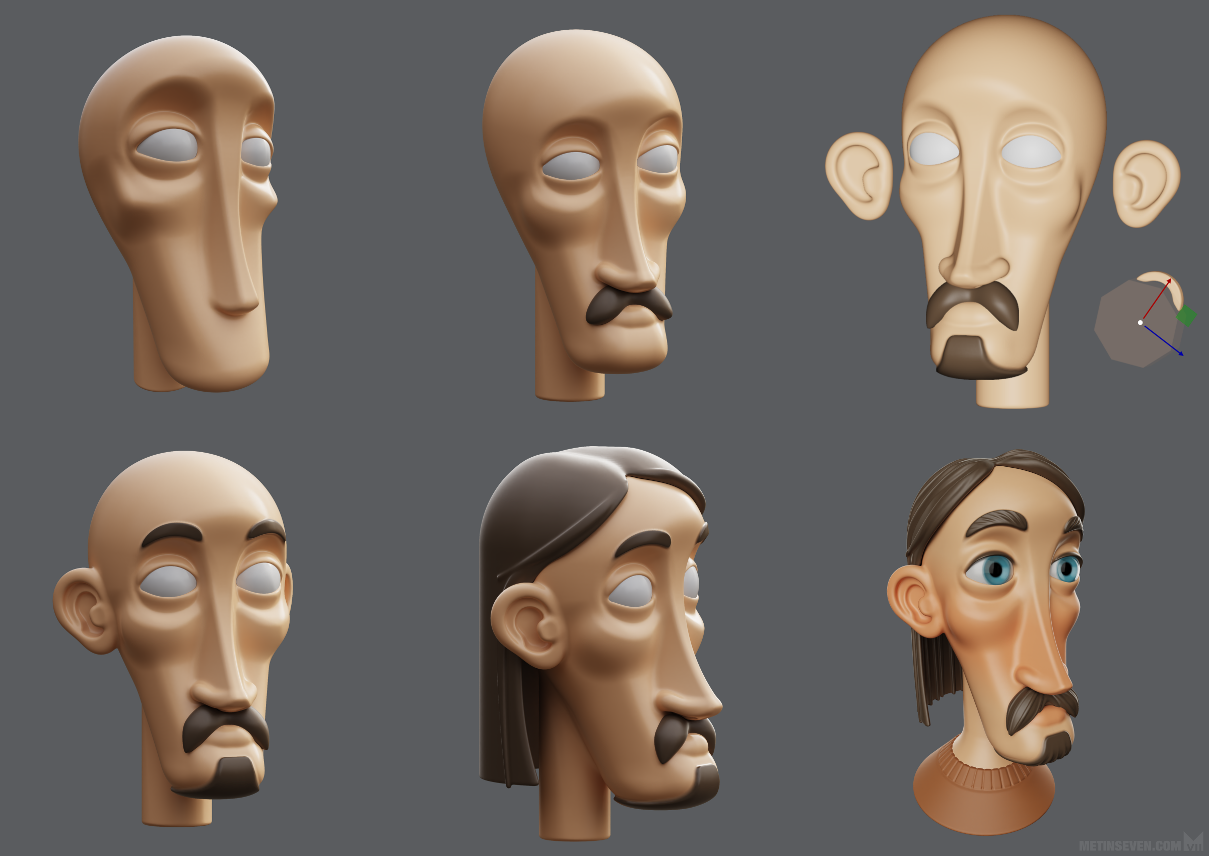 3d Male Face Reference