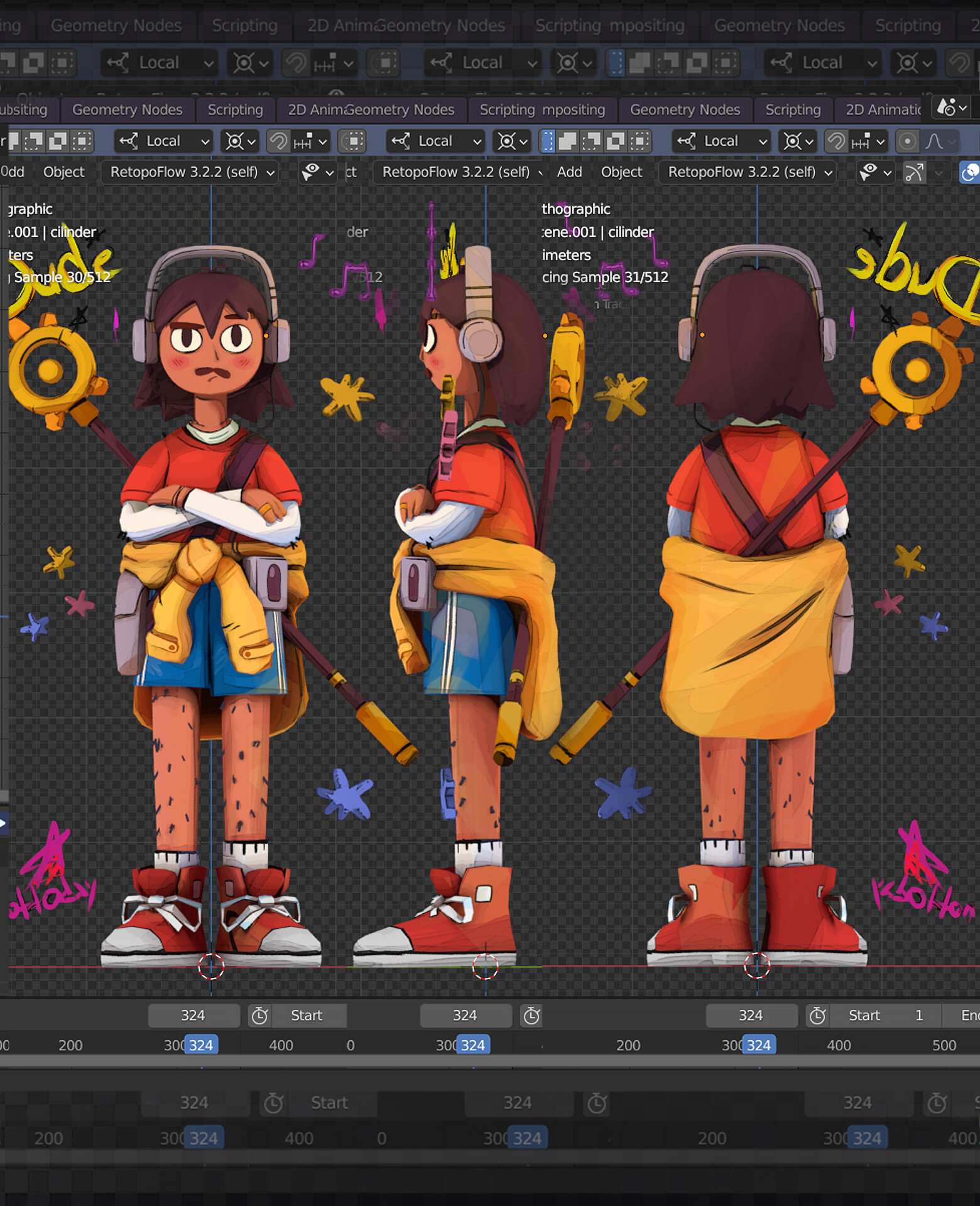 DUDE | 3D Character with NPR Handpainted textures - Finished Projects ...
