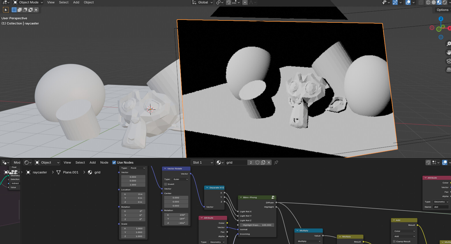 Creating a Ray Tracer in Geometry Nodes - Blender Tests - Blender ...