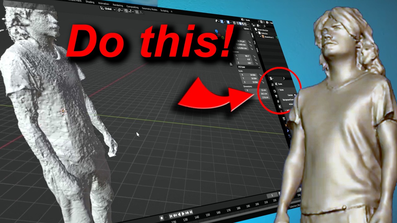 What tutorials exist for repairing and improving 3D scans of humans ...